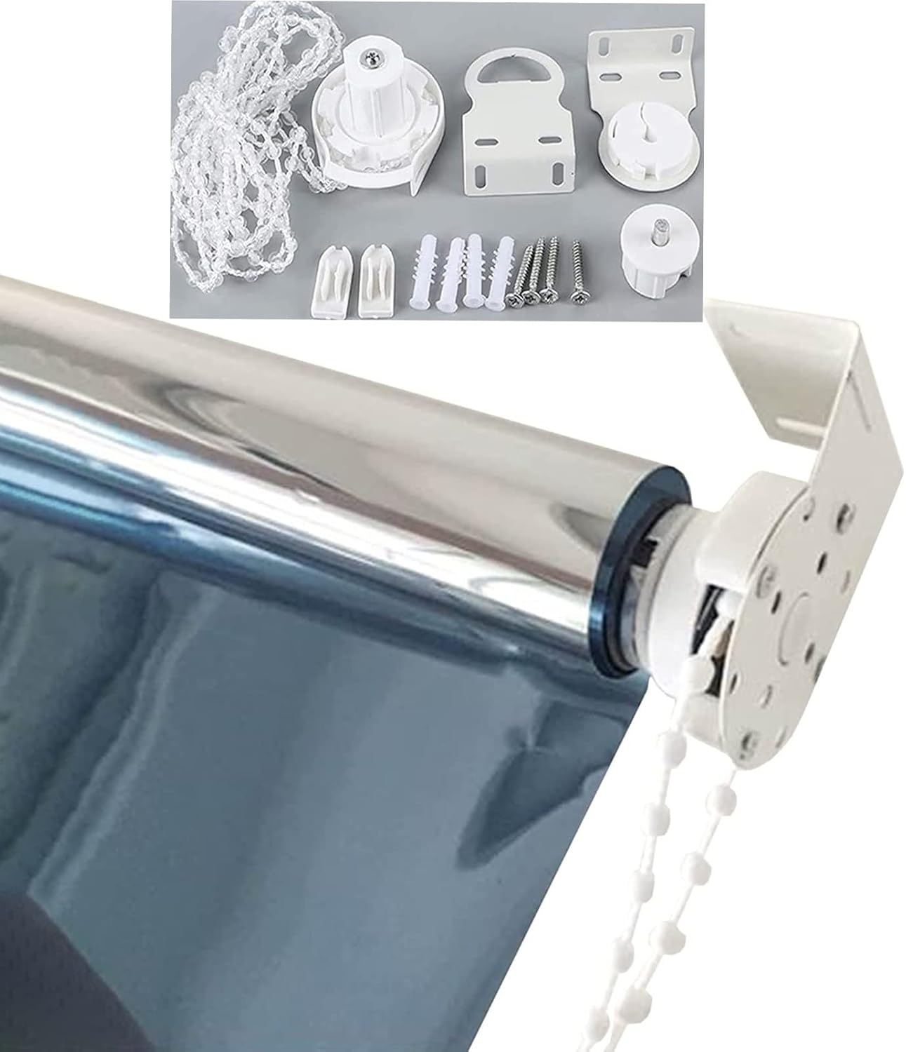 BBHW One Way Mirror Roller Shades Blinds with Fittings, Indoor Bedroom ...