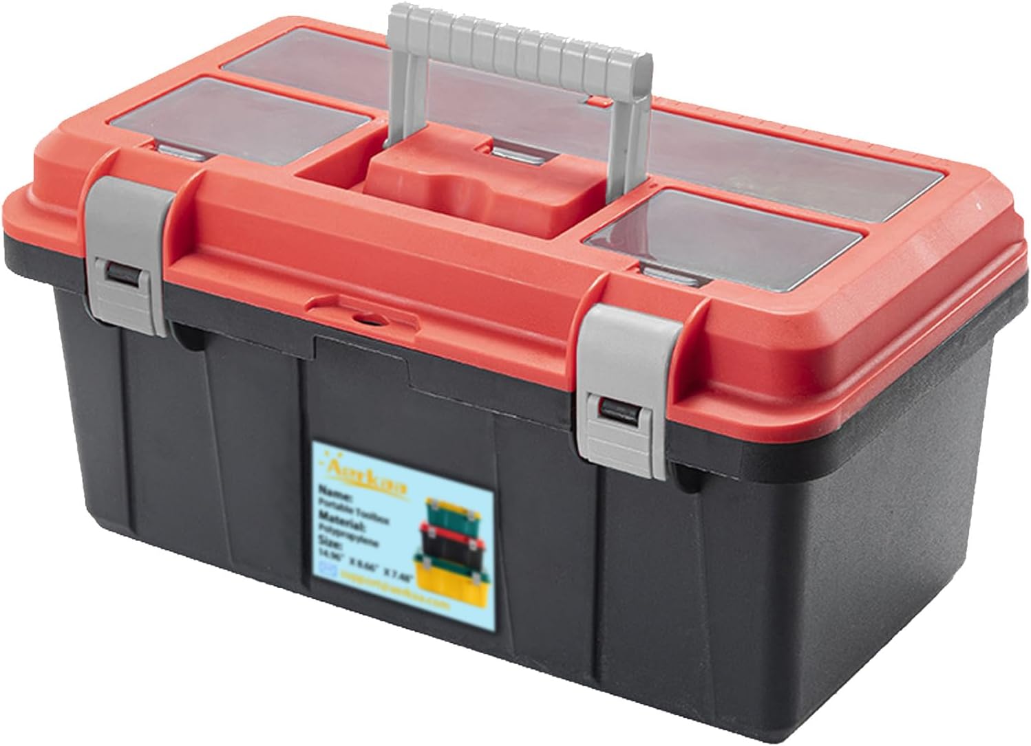 Portable Tool Box, 20-1/4 In. W, Gray - Toolboxes - Amazon.com