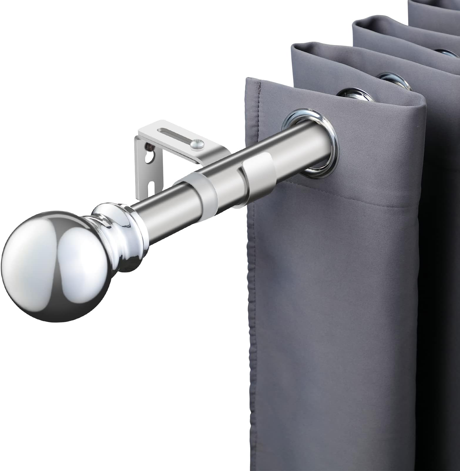 Amazon.com: Telescoping Curtain Rods, 34-52 inch & 1" Damater ...
