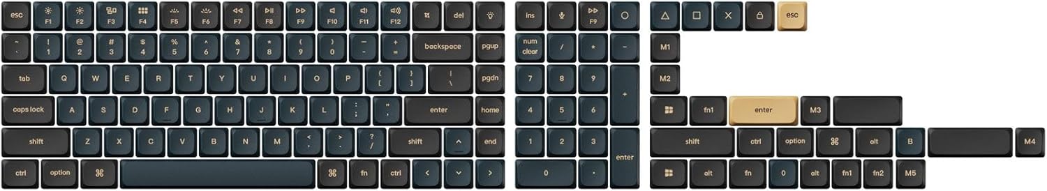 Keychron Keycaps Low Profile Double Shot PBT LSA - QWERTY ANSI US ...