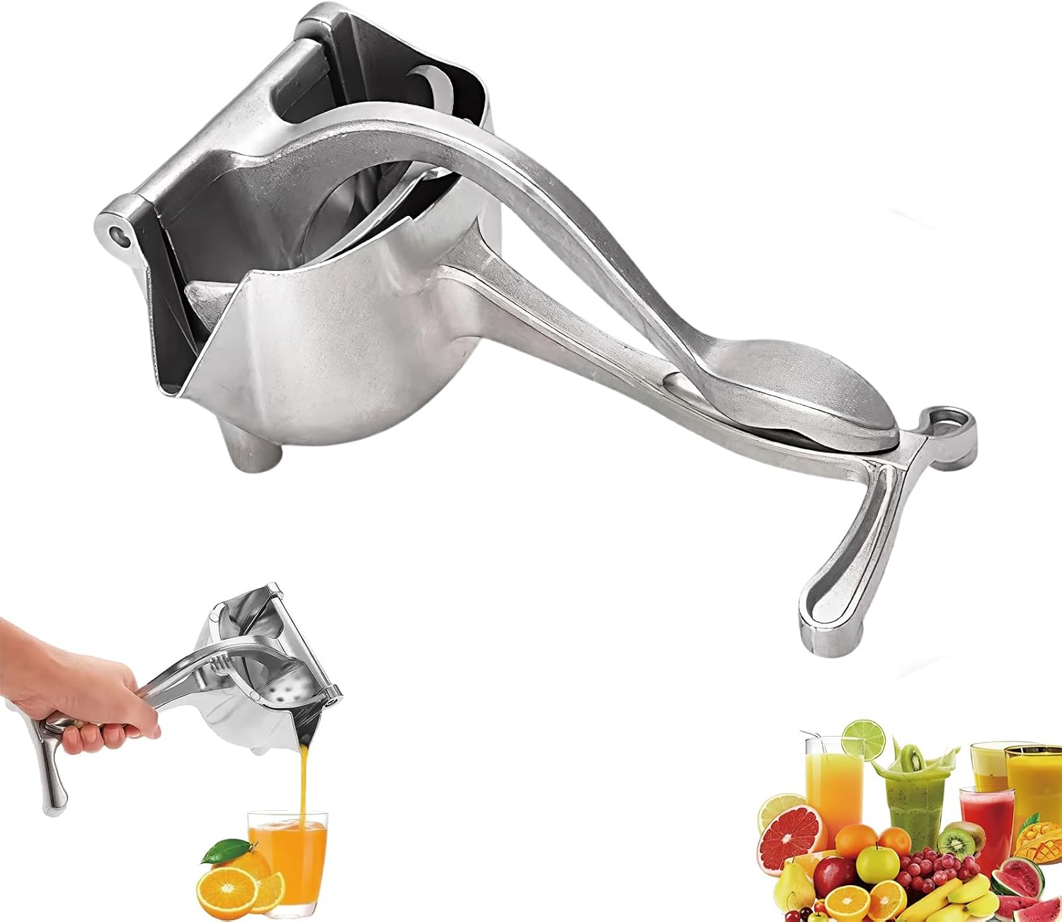 Amazon.com: Hand Juicer Squeezer – Aluminum Alloy Manual Juicer Hand ...