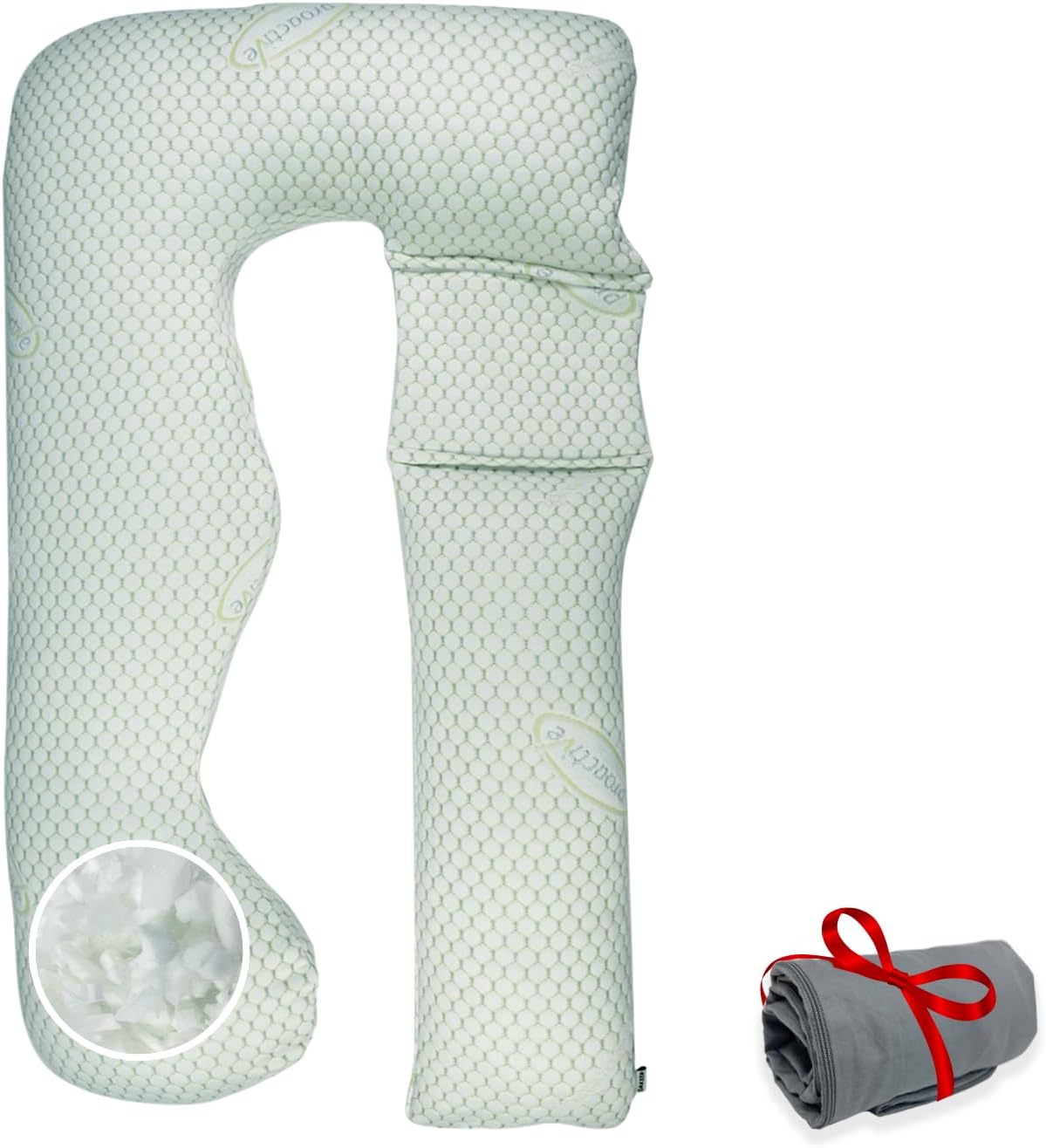 Amazon.com: DAKEER U-Shaped Pregnency Pillow Full Body Maternity ...