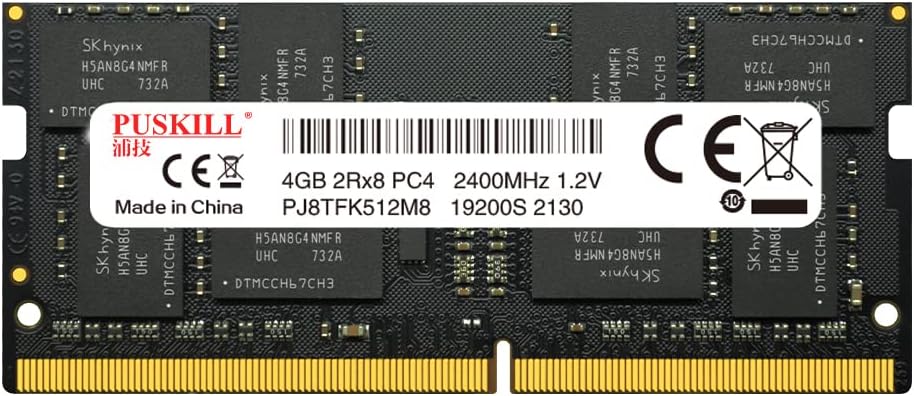 4GB RAM DDR4, Memoria RAM DDR4 Laptop RAM, 4GB DDR4 Sodimm3200MHZ CL21 ...