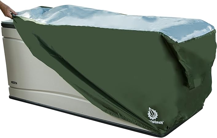 Amazon.com: YardStash Deck Box Cover - Heavy Duty, Waterproof Covers ...