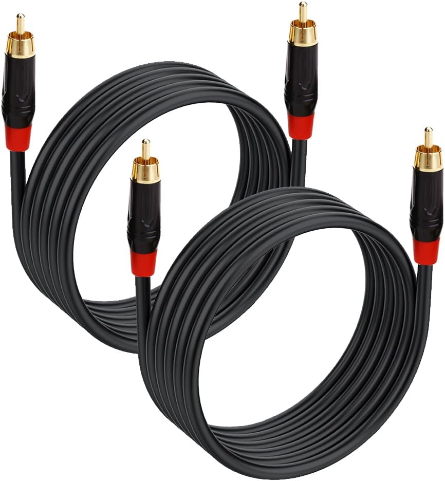 IMAGINEA RCA to RCA Audio Cable, Male to Male DIY-Connected Adapter ...