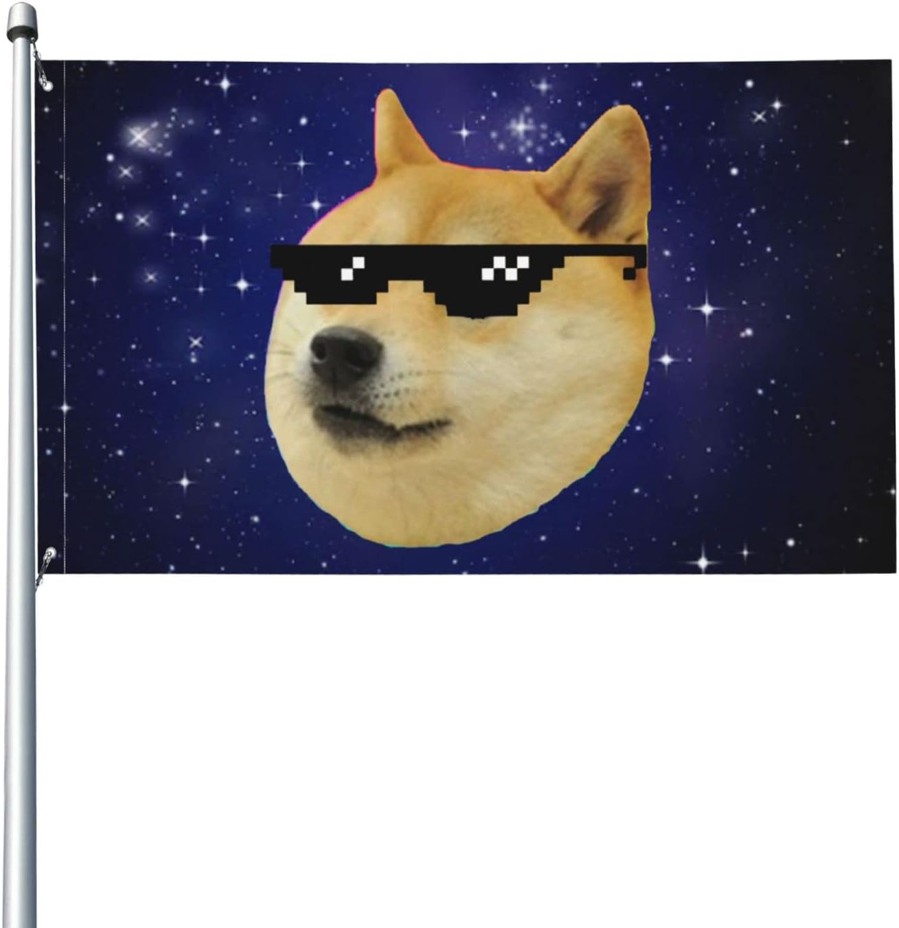 Amazon.com : Mr Doge Meme Dog Flag 3X5 Ft - UV Fade Resistant - Garden ...