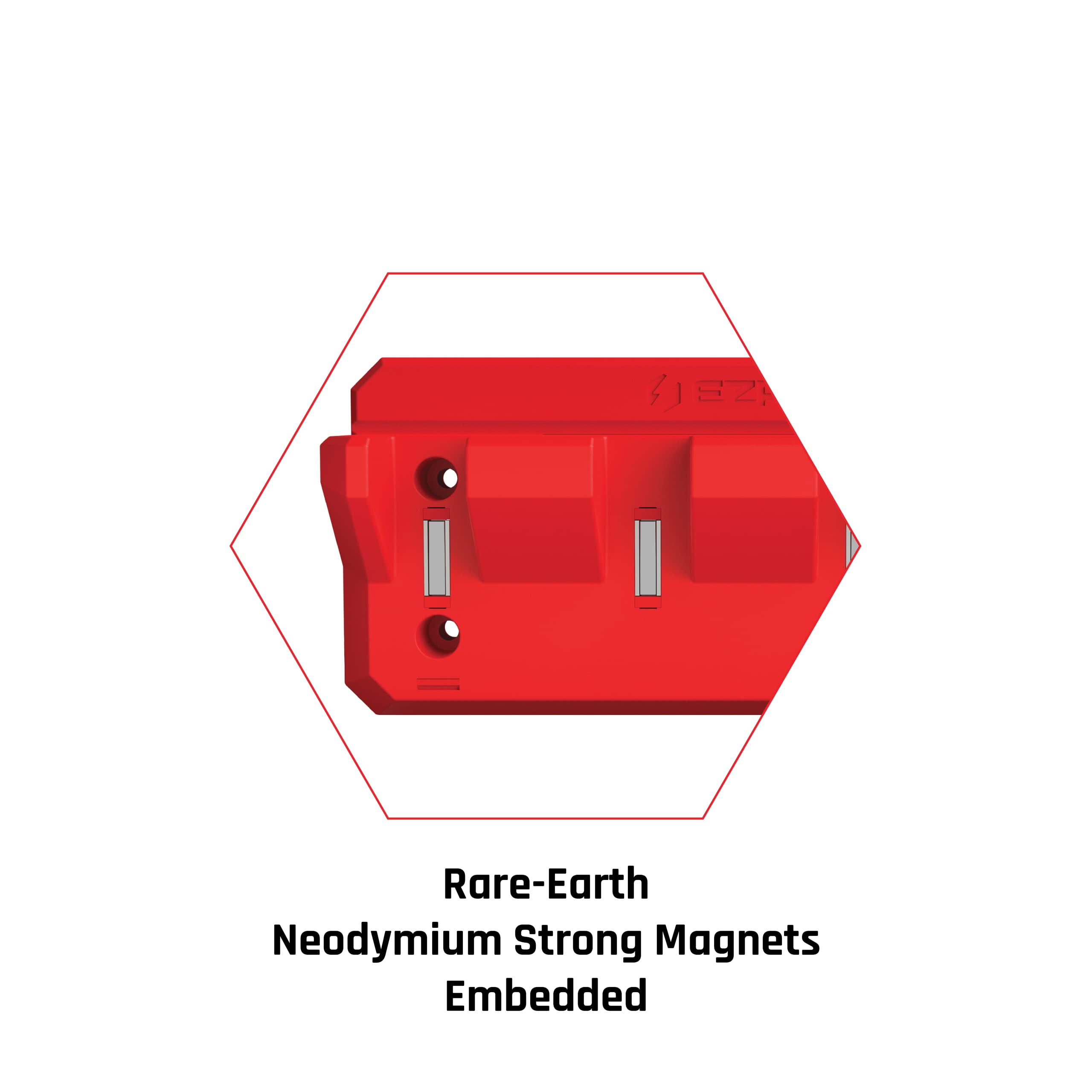 Snapklik.com : EZRED Magnetic 4 Slot Pry Bar Holder