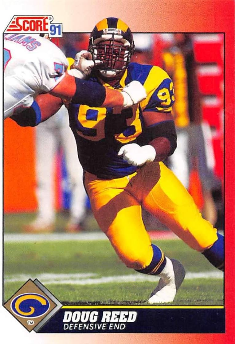 Amazon.com: 1991 Score Football #211 Doug Reed RC Rookie Card Los ...