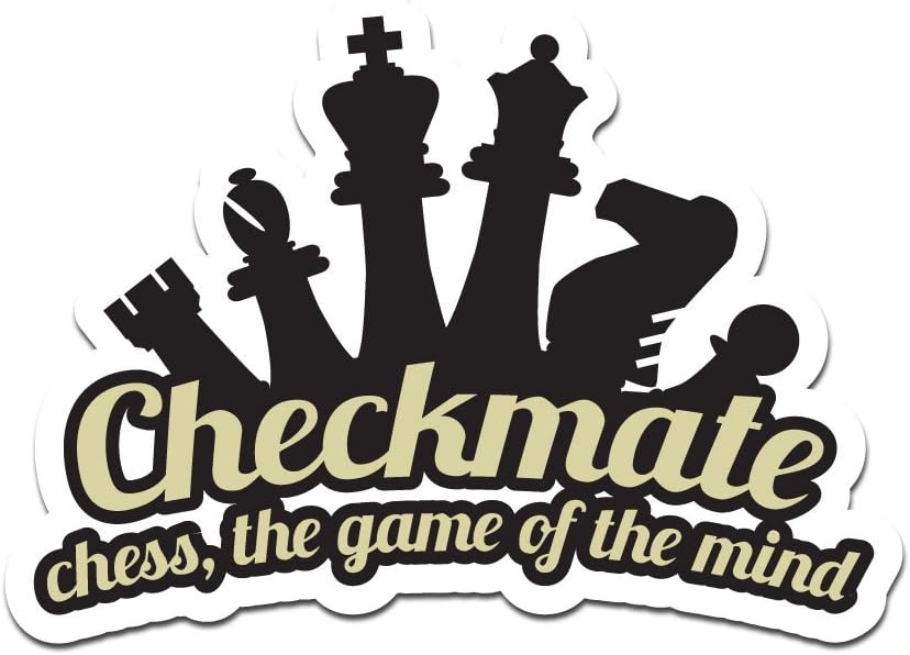 Amazon.com: Dark Spark Decals Checkmate. Chess, A Game of The Mind - 4 ...