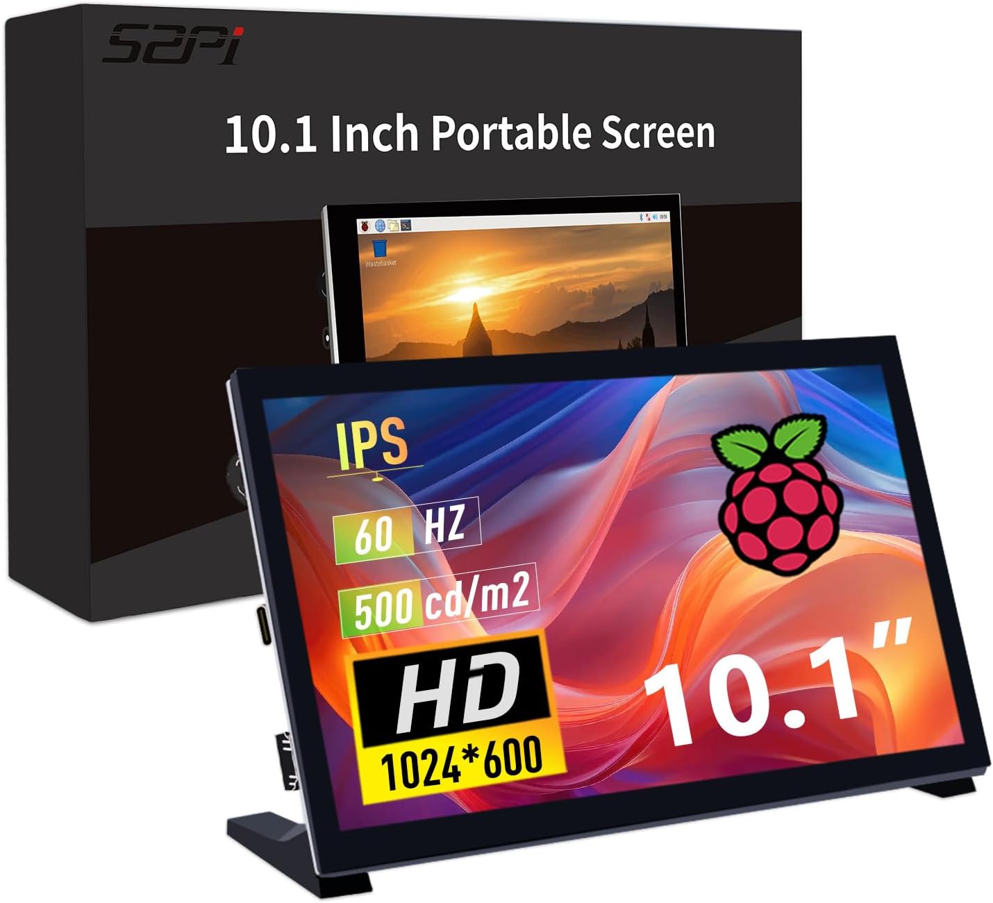 Amazon.co.jp: GeeekPi Screen Raspberry Pi用10.1インチLCDスクリーン、1024x600 IPS ...