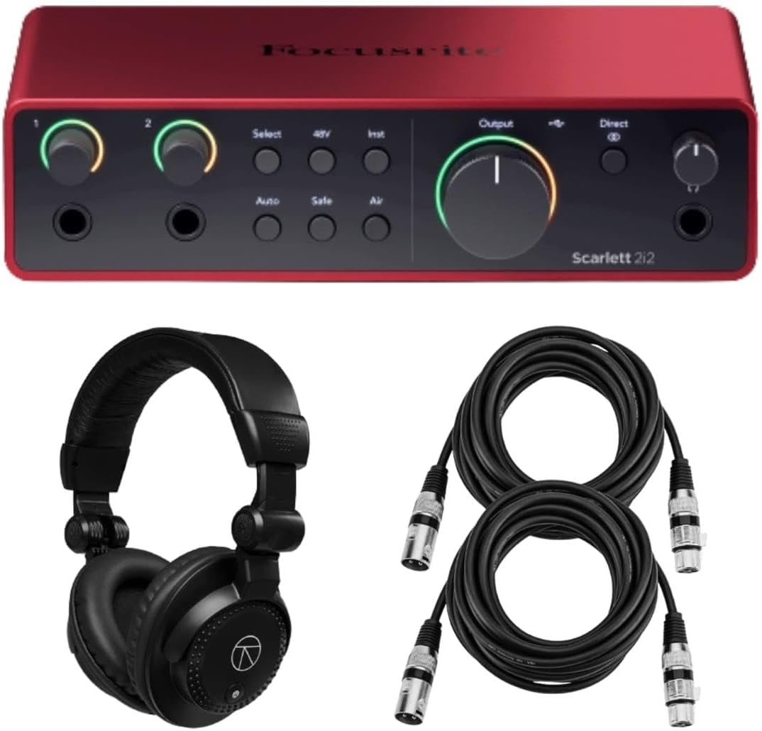 Amazon.com: Focusrite Scarlett 2i2 Studio 4th Gen USB Audio Interface ...
