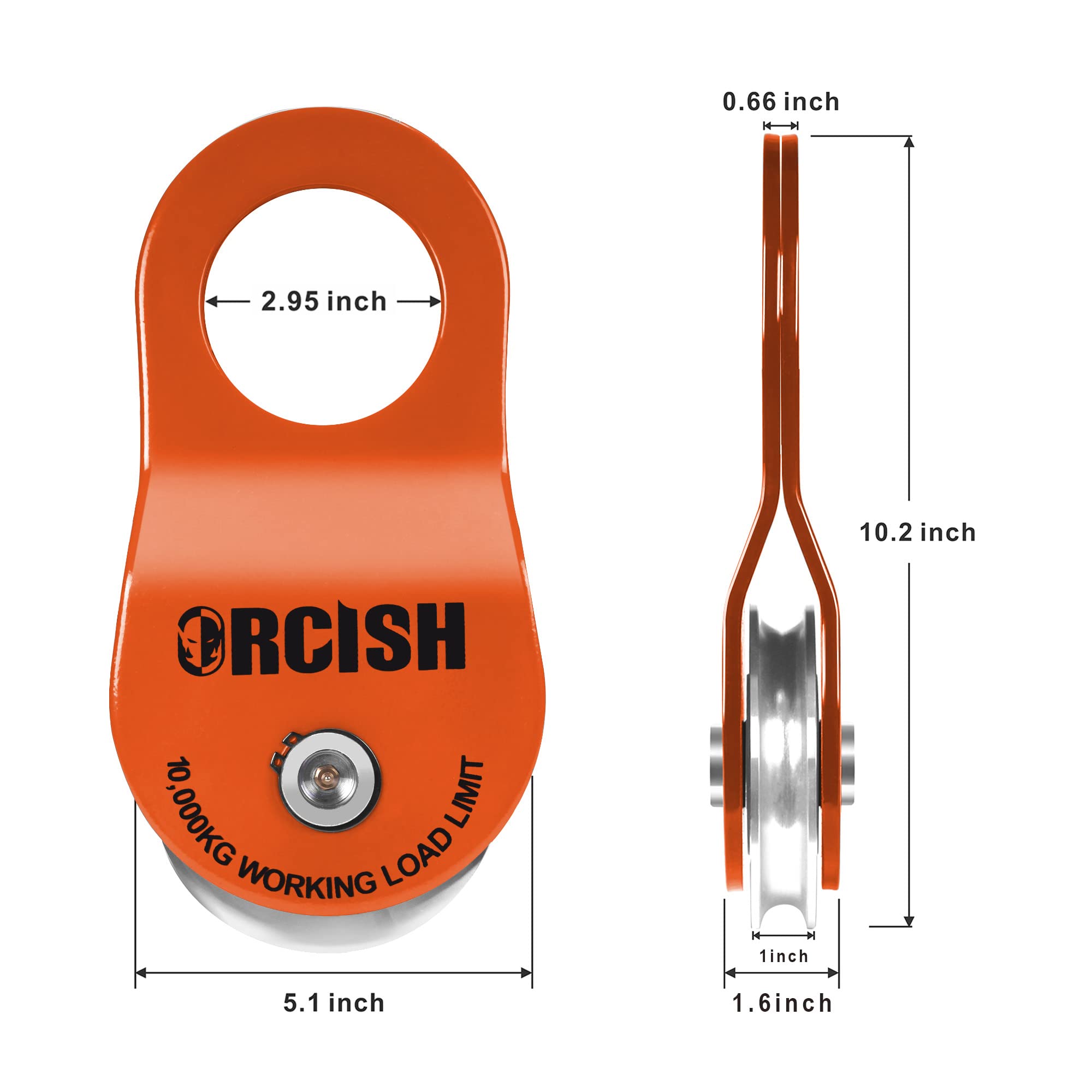 Snapklik.com : 10 Ton Snatch Block, 22,000 LBS Capacity Block And ...
