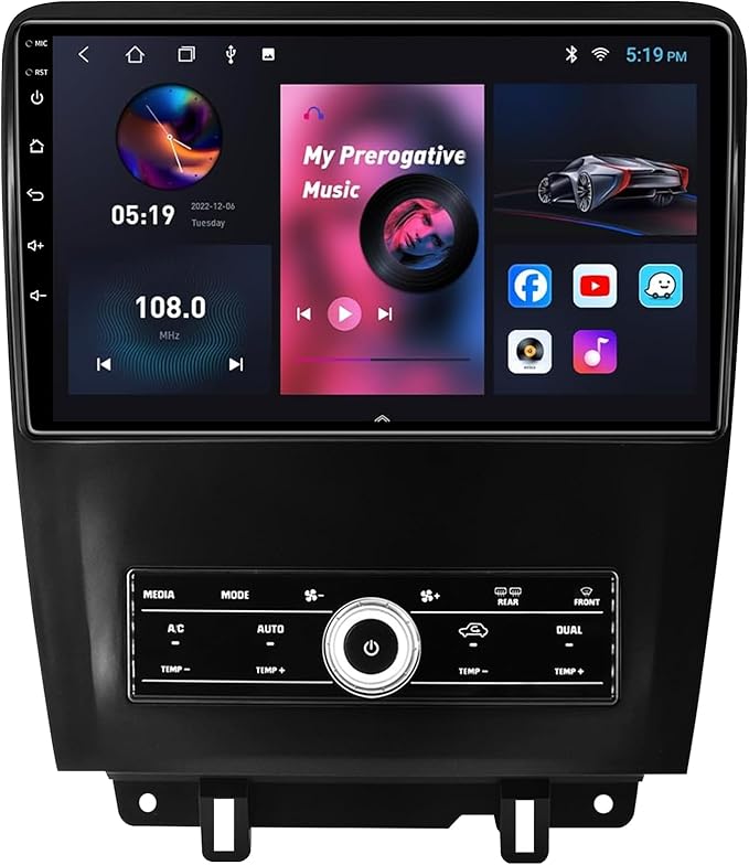 Amazon.com: PASYRTM Android 13 4G+32G Car Stereo for Ford Mustang 2010 ...