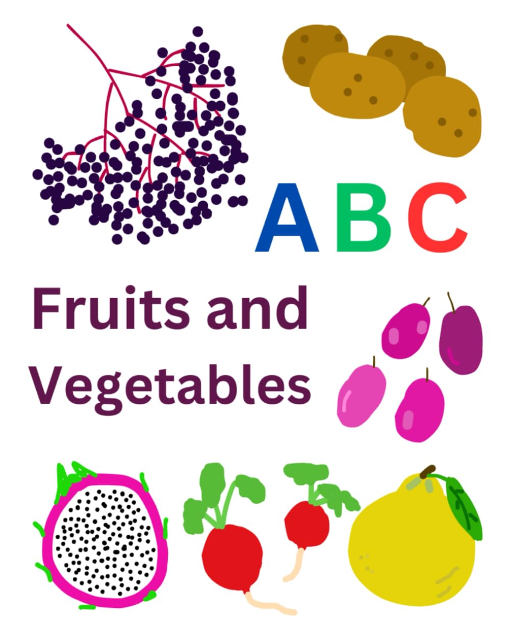 ABC Fruits and Vegetables - Fun educational book for children ...