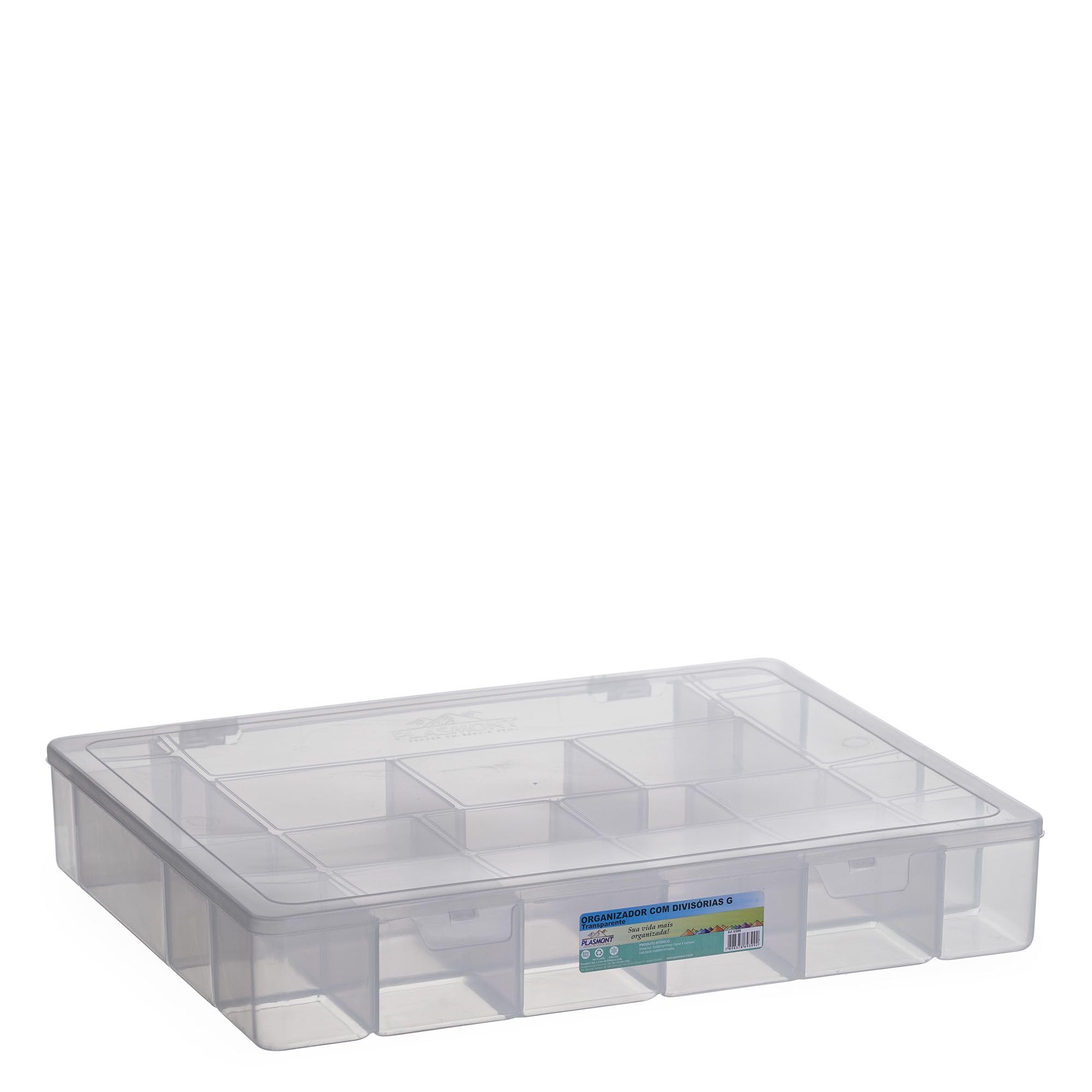 Caixa Box Organizadora Com 20 Divisórias G Com Tampa : Amazon.com.br: Casa