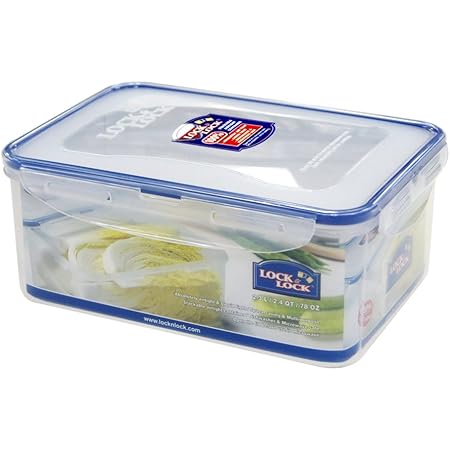 Lock & Lock Classic Rectangular Food Container, 2.3L (232 x 165 x 95mm ...