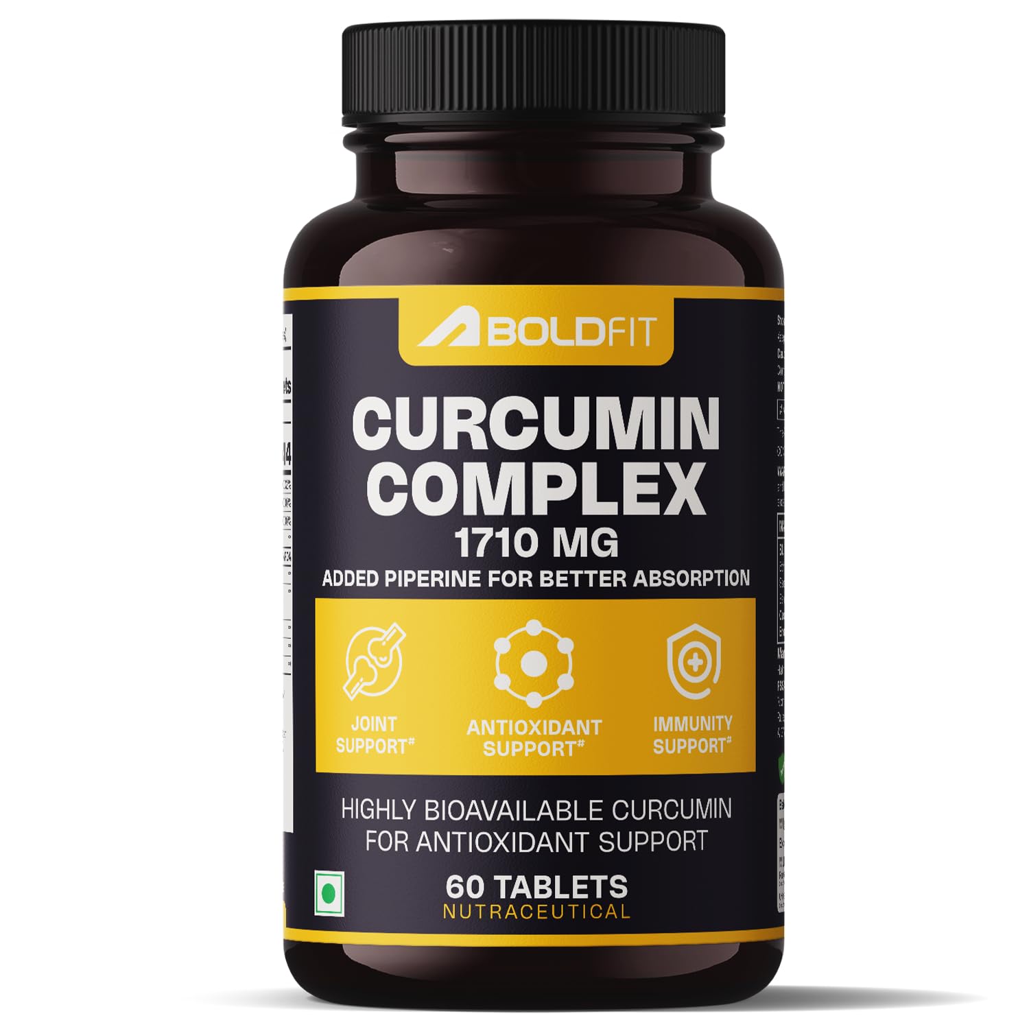 Boldfit Curcumin Tablets 1710mg Curcumin Supplements Curcumin Capsules ...