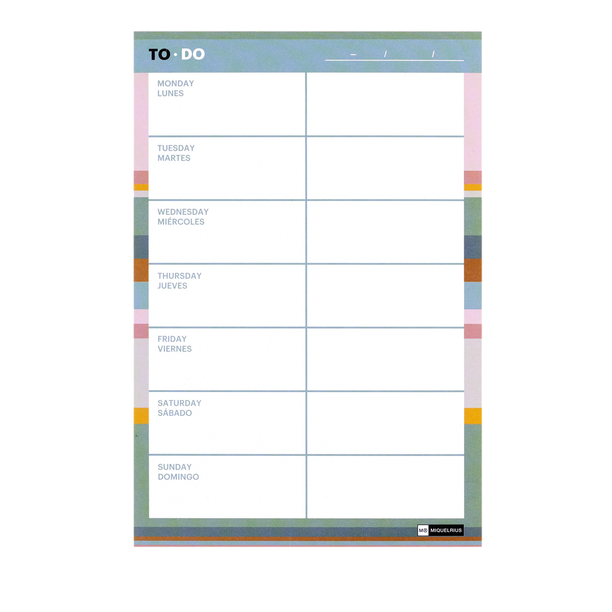 Miquelrius Agenda Settimanale Verticale TO-DO, Formato A5 135 x 200 mm ...