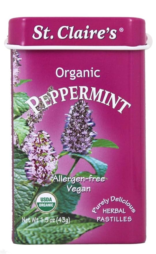 Amazon.com : Organic Premium Peppermint Mints St.Claires Organics 1.5 ...