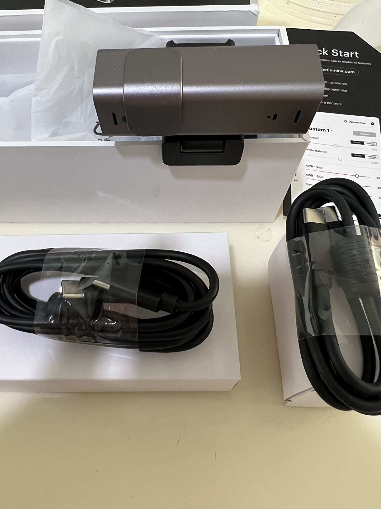 Lumina 4K Webcam: Studio-Quality Webcam Powered by AI. Look Great on ...