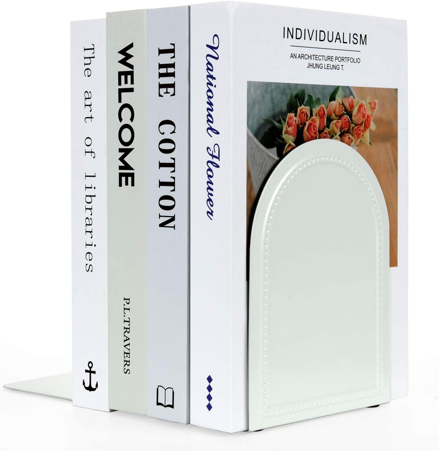 Amazon.com: AELS Mordern Bookends, Mid Century Arch Heavy Duty Book ...