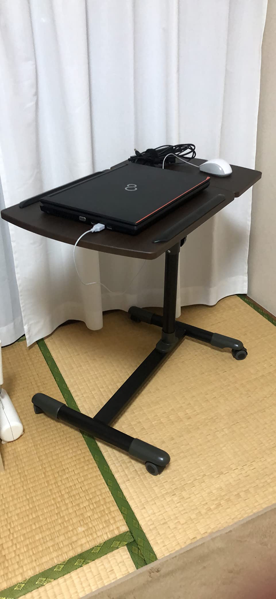 Amazon.co.jp: Sanwa Direct 100-DESK040M Side Table, Elevating Type ...