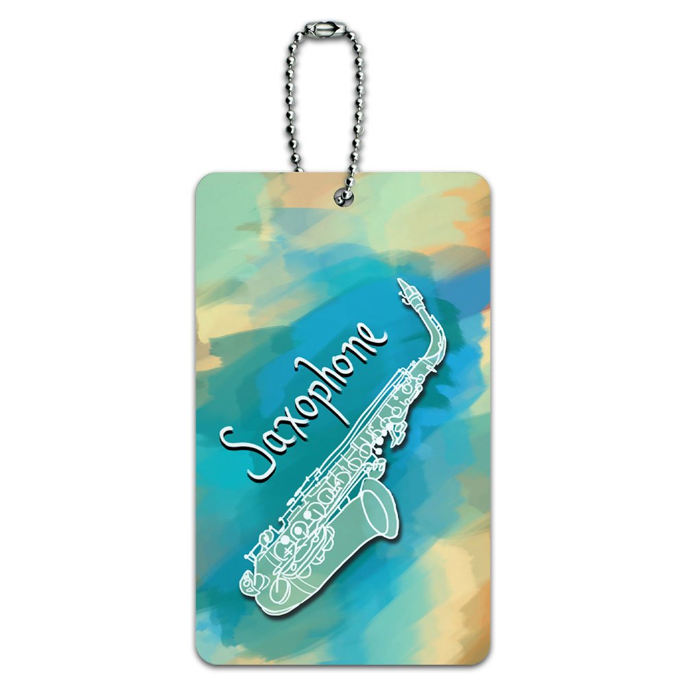 Amazon.com: Saxophone - Musical Instrument Music Woodwind ID Tag ...