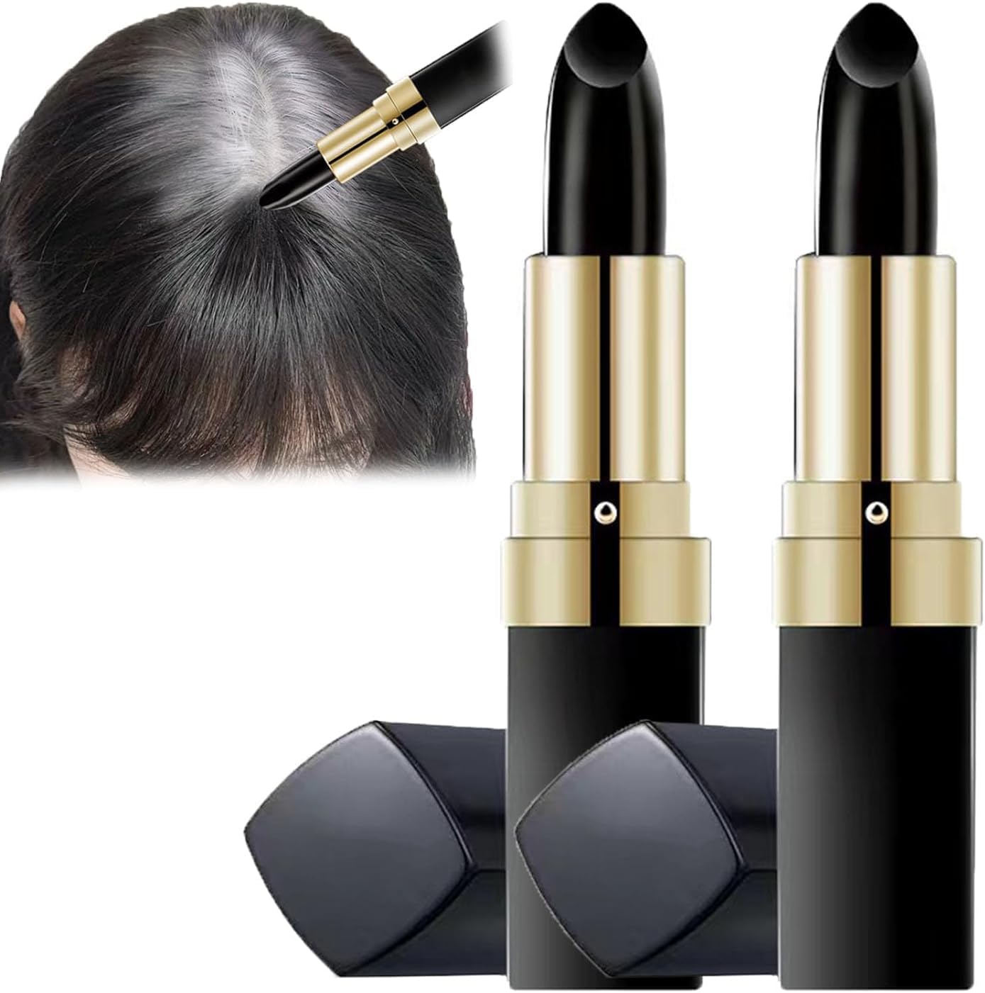 Figskey Temporary Hair Coloring Stick, Plant Hair Dye Stick, Plant ...