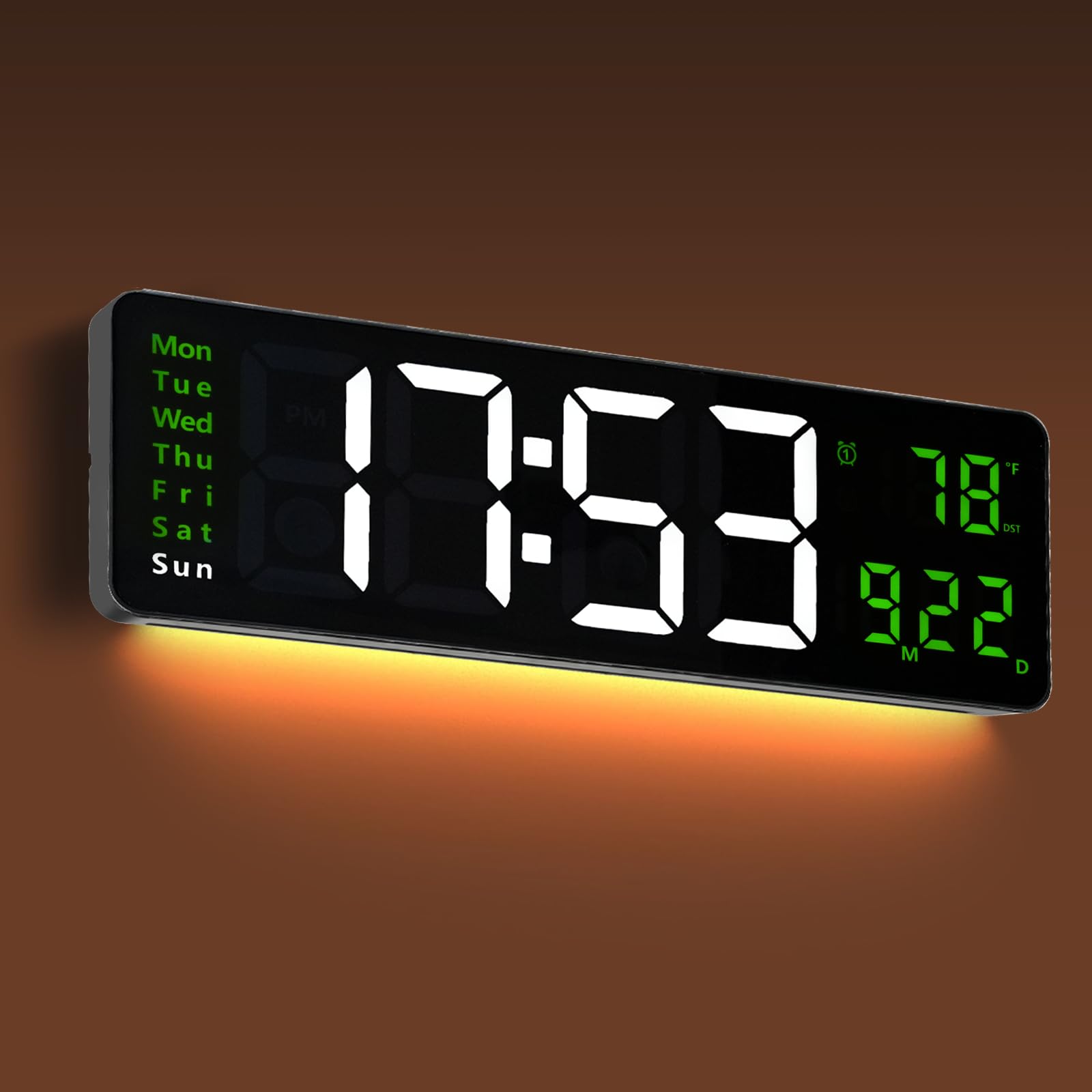Amazon.com: 16" Digital Wall Clock Large Display with Remote Control ...