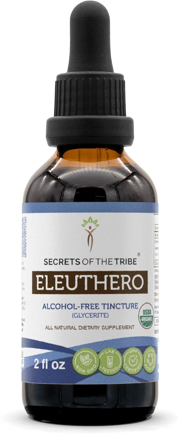 Amazon.com: Eleuthero USDA Organic | Alcohol-Free Extract, High-Potency ...