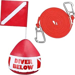 Amazon.co.jp: Gazechimp Buoy, Submersible Flag, Inflatable Signal Float ...