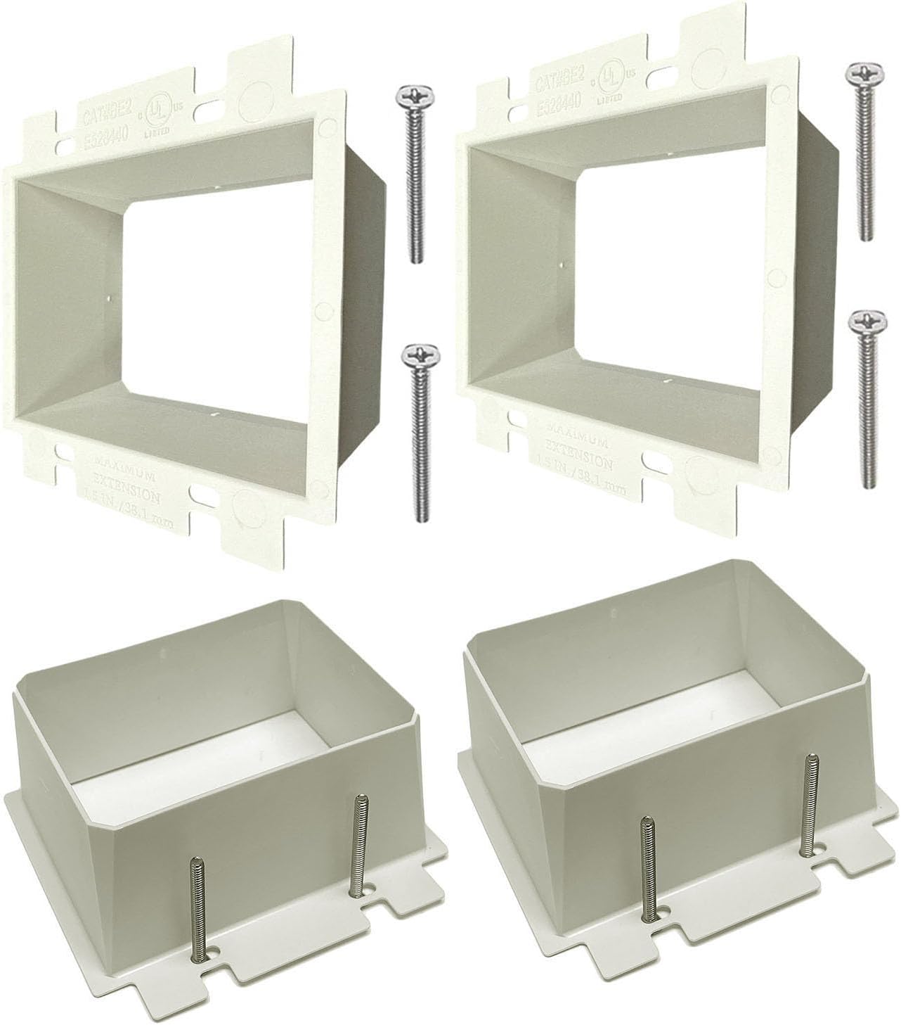 Electrical Box Spacers Double Gang 1/2 inch 5 pack - Amazon.com