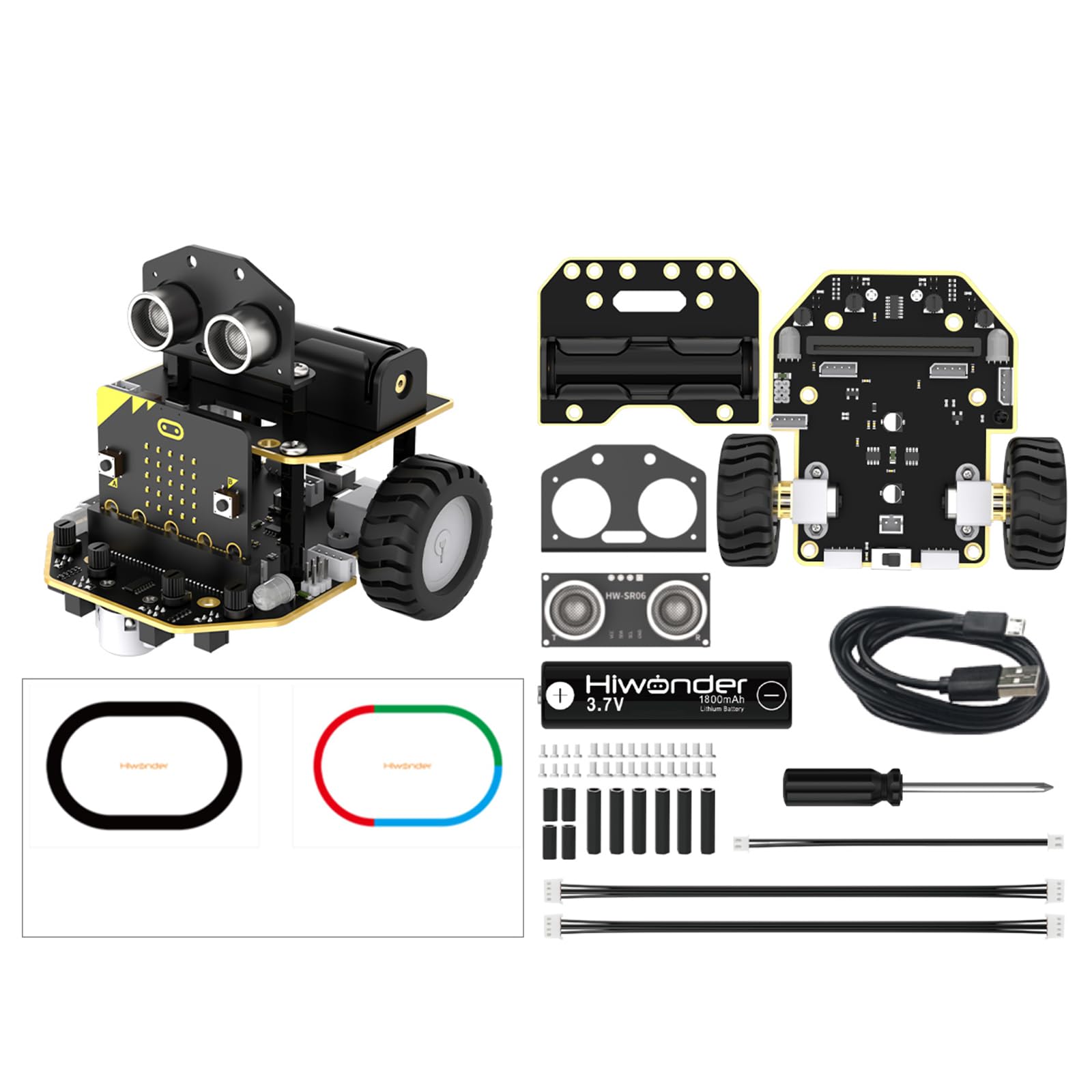 Buy Nexbit Microbit V2 Smart Robot Kit Programming STEM Science Educational Robot with AI Vision ...