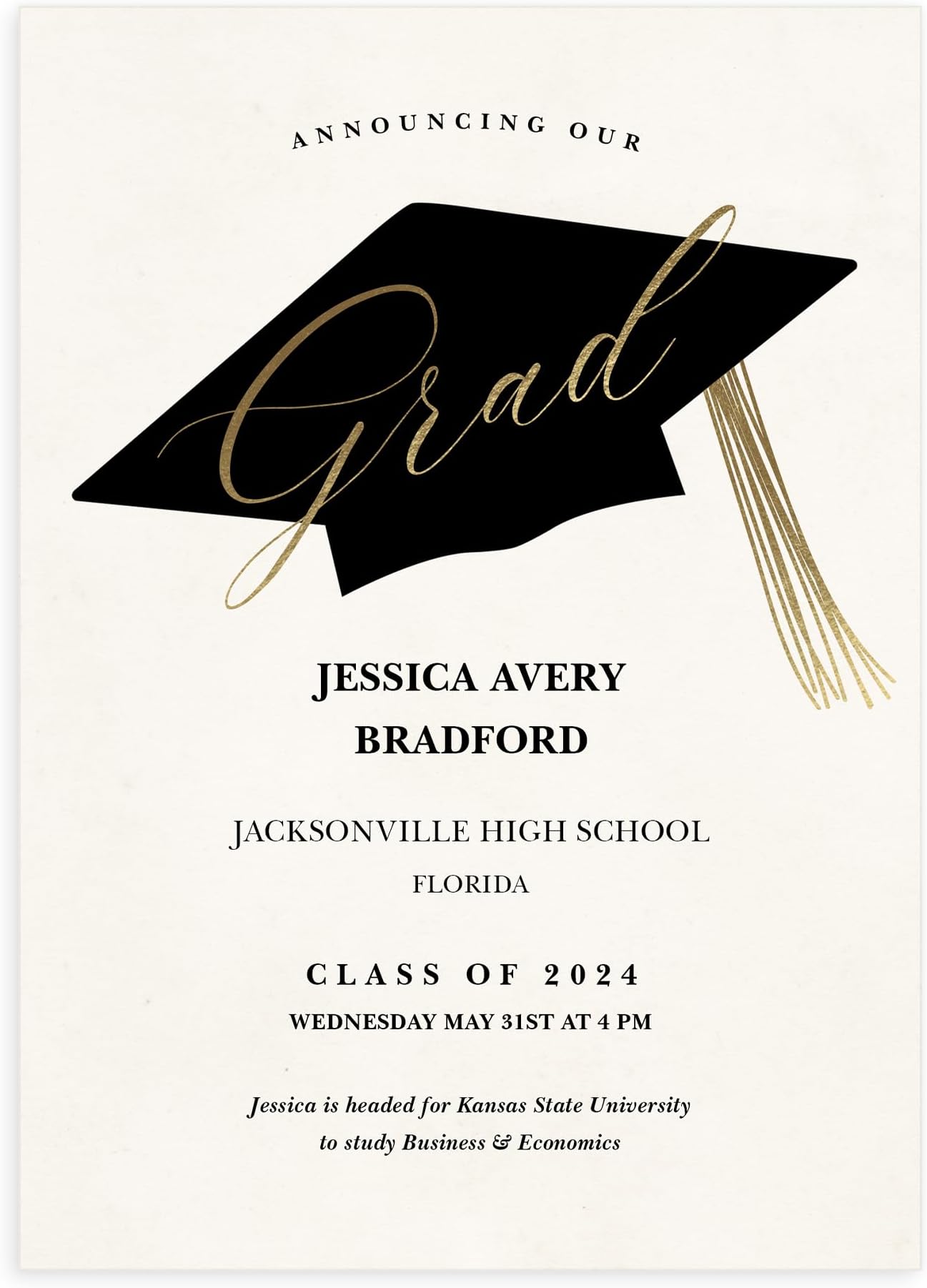 Amazon.com : Personalized Graduation Photo Cards Custom Graduation ...