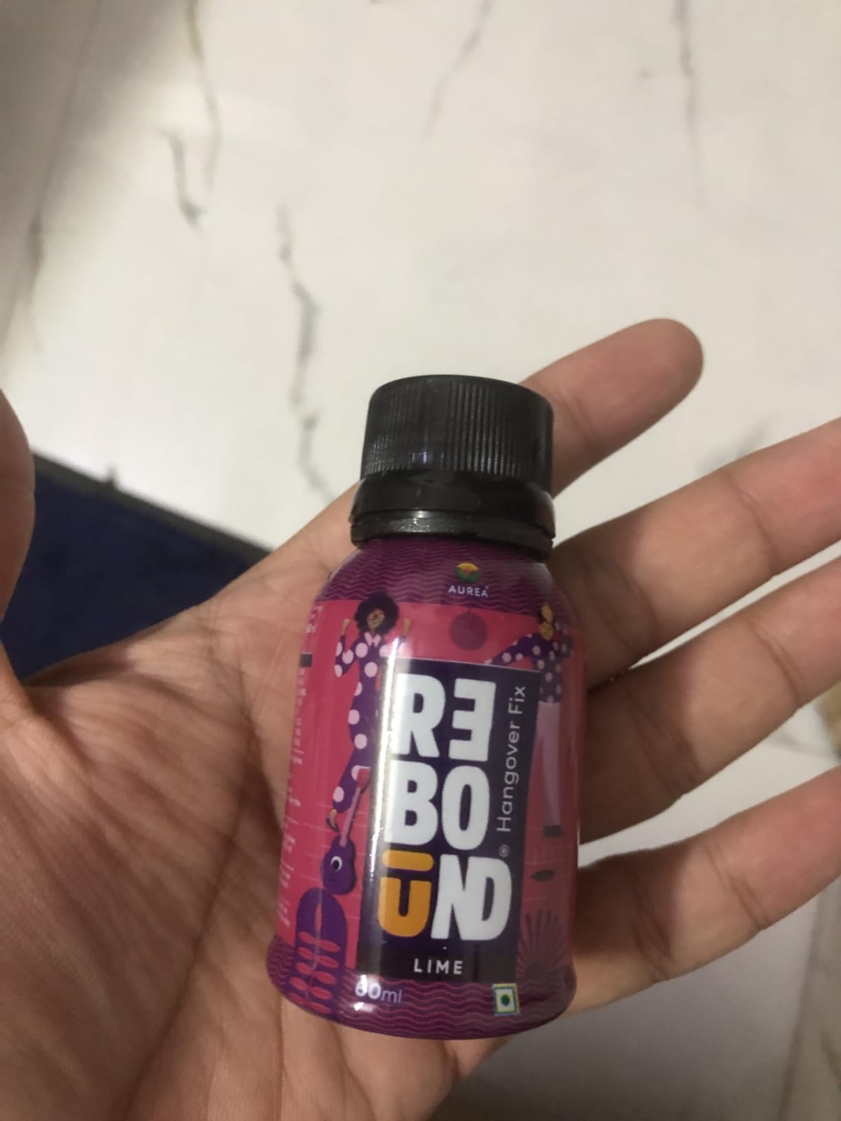Rebound Lime Flavor Pack Of 6 (60ml) - Clinically Proven Anti- Hangover ...