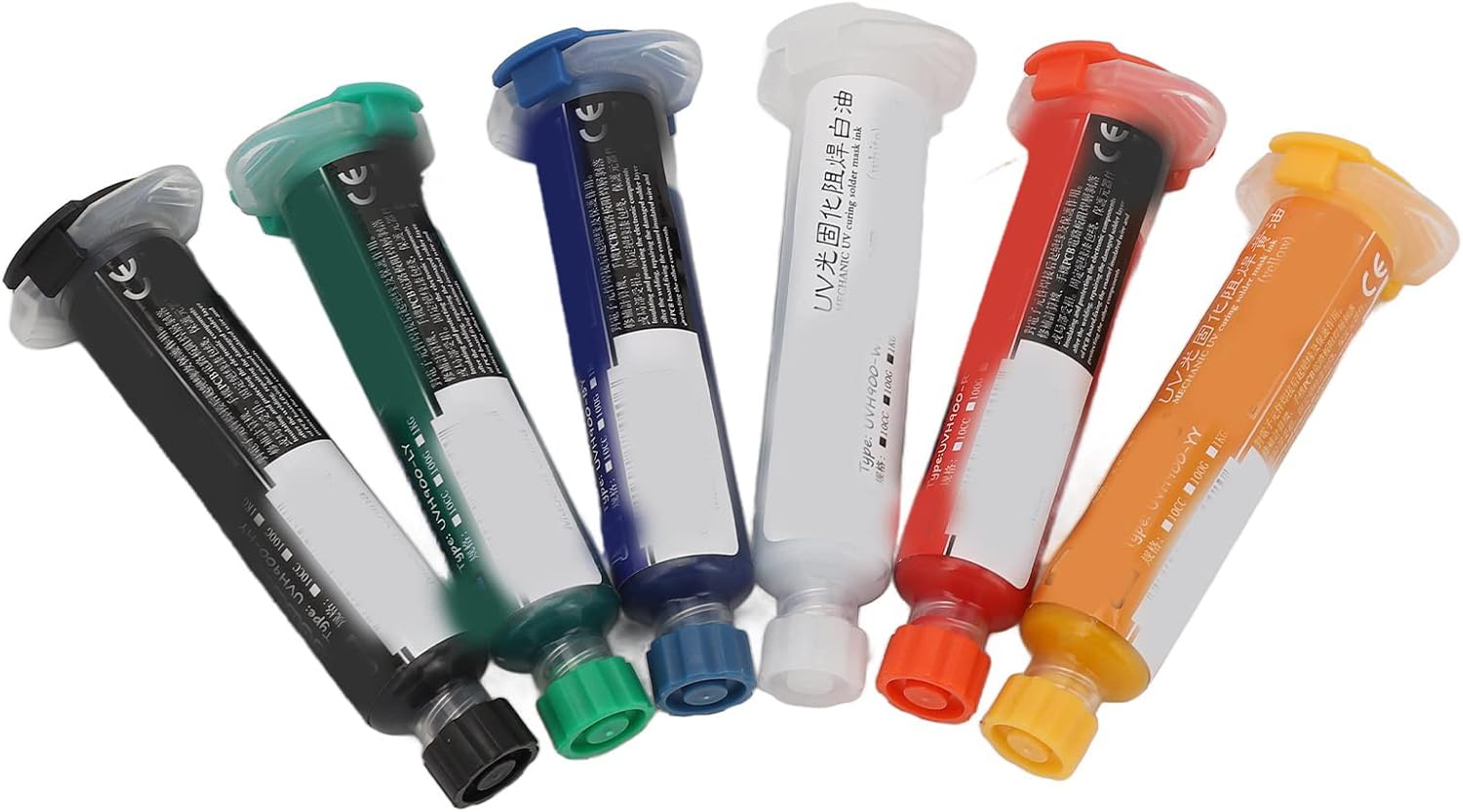 LOCADENCE 6Pcs 10CC Solder Mask Ink, PCB UV Curing Solder Mask Ink ...