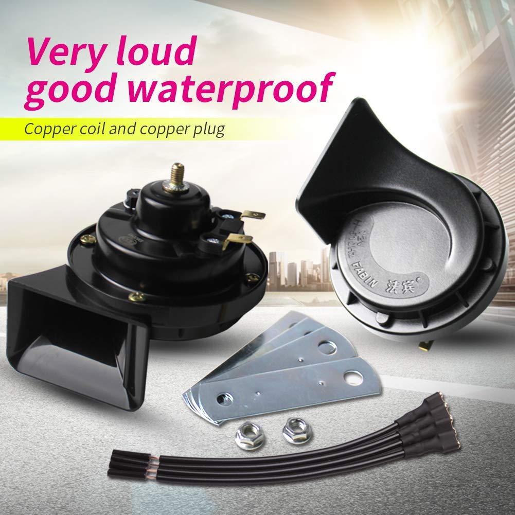 Snapklik.com : FARBIN Horns 12V Car Horn Loud Dual-Tone Waterproof ...