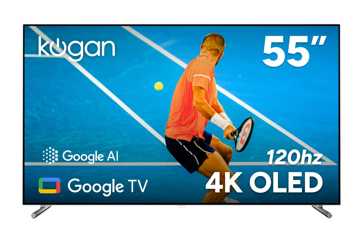 Kogan 55" OLED 4K 120Hz Smart AI Google TV - X98J - KAOD55X98JSTA - 55 ...