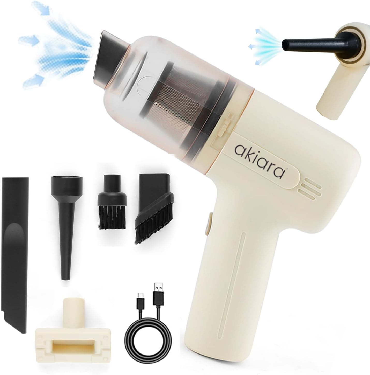 Portronics Mopcop Pro Rechargeable Handheld Vacuum Cleaner for Home ...