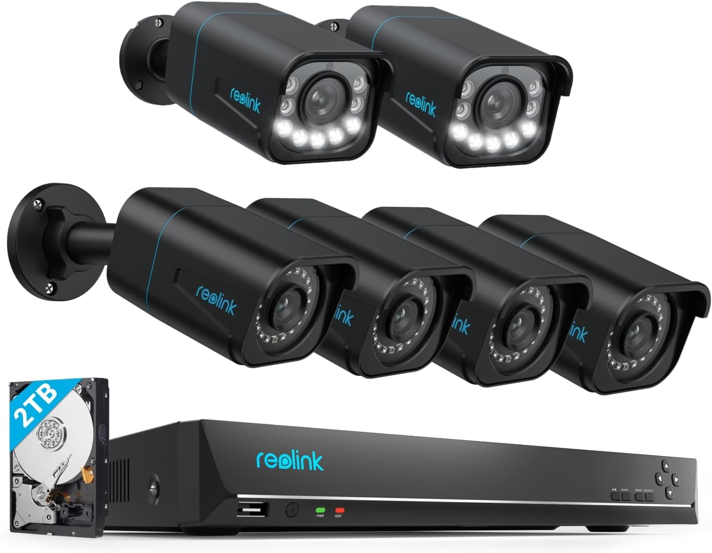 Amazon.com : Reolink 4K Security Camera System PoE Bundle, 4pcs 8MP ...