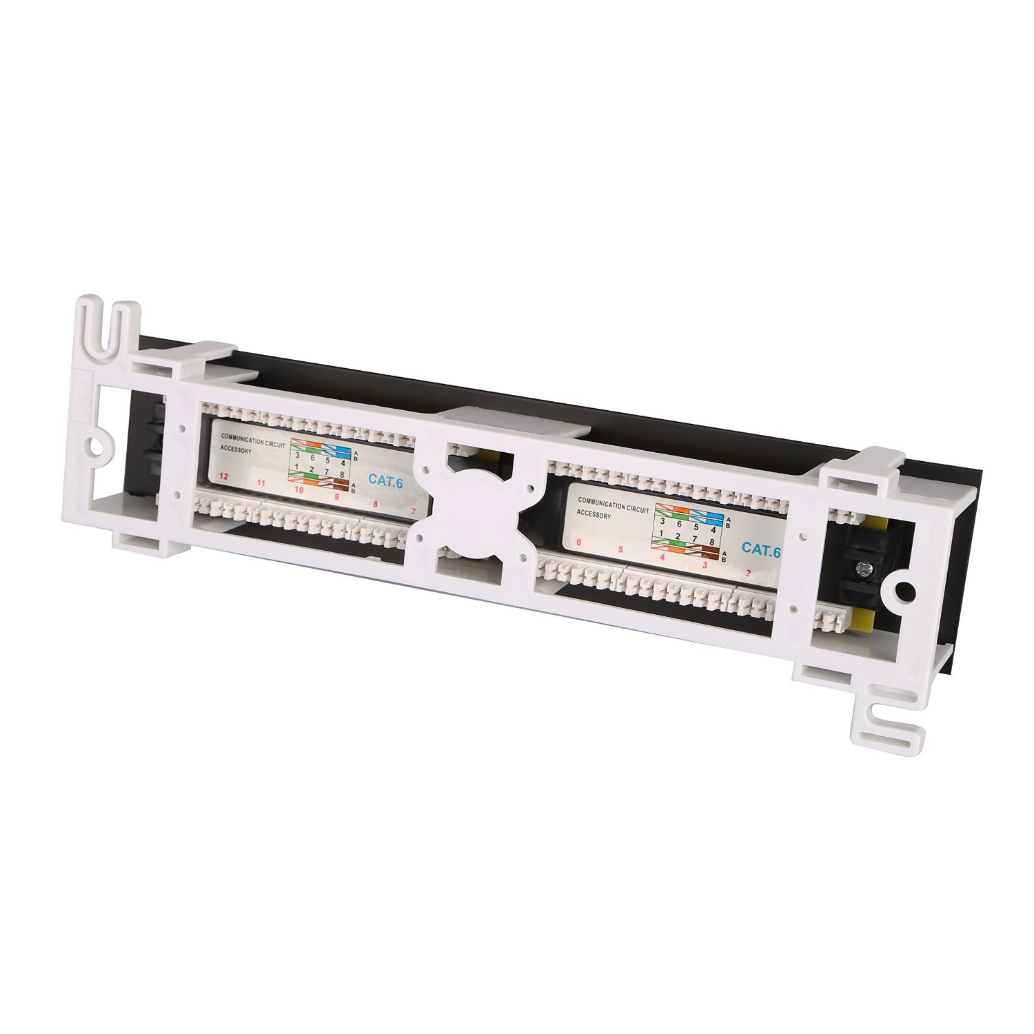 Dshot 12 Port UTP 10 inch Cat6 Network Wall Mount Surface Patch Panel ...