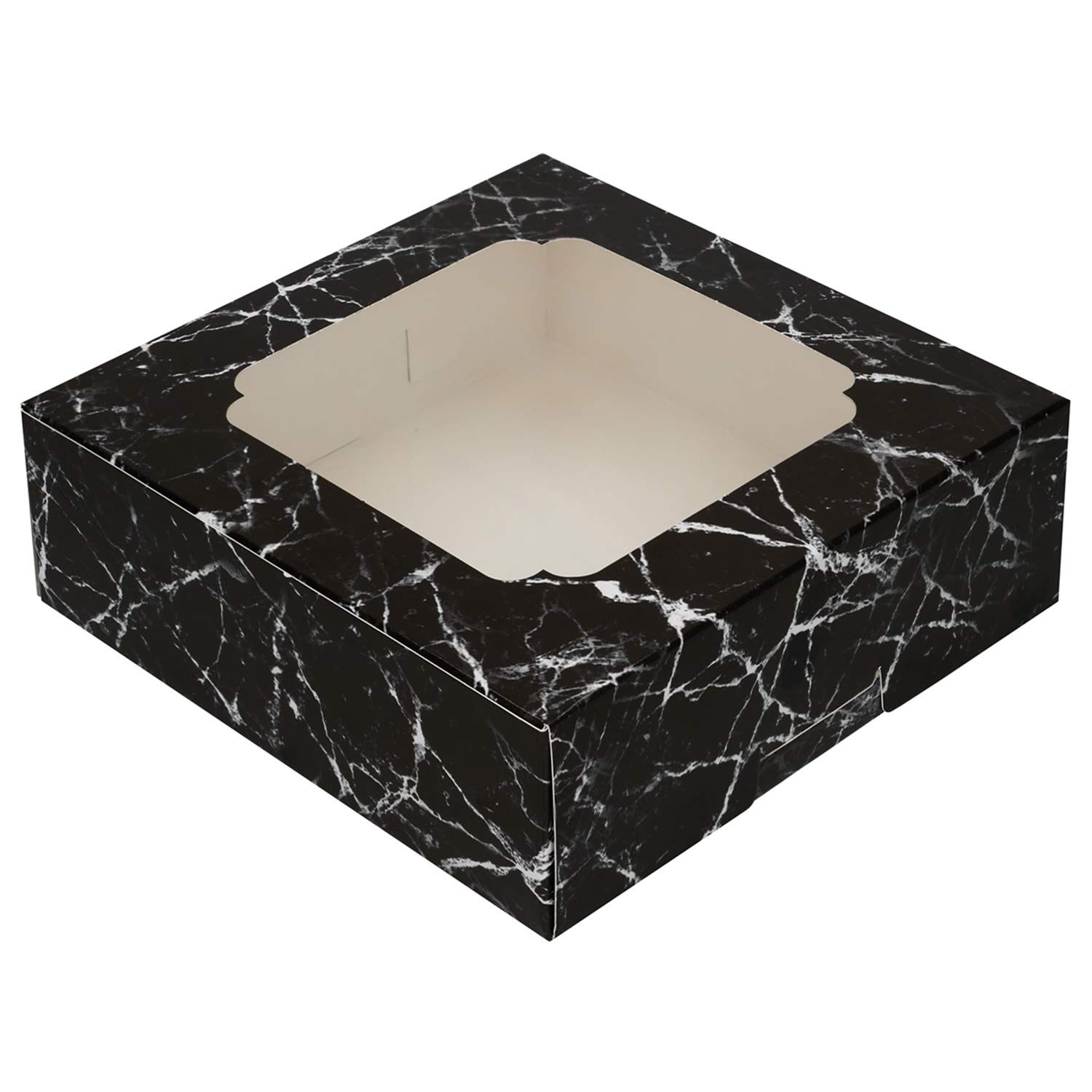 Buy MAKOLO 20 Pack Bakery Boxes with Window 6x6x2 Inch Cardboard ...