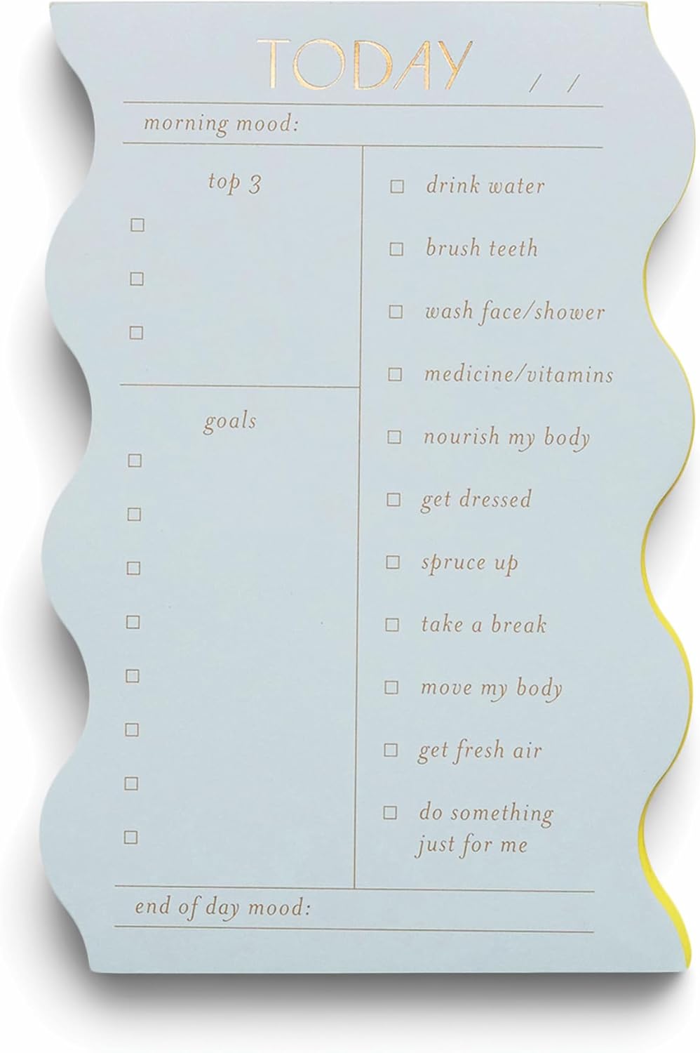 Amazon.com : DesignWorks Ink 4" x 6" Wavy Daily Self Care, Priorities ...