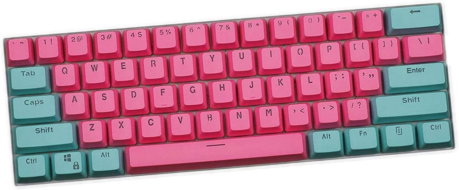 LXBO 61 Key Layout OEM Profile PBT Thick Keycaps for 60% Mechanical ...