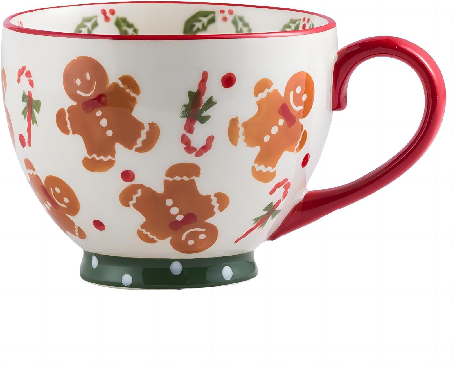 Amazon.com | Cosmos Gifts Santa's Village Covered Ceramic Mug, 6-1/8 ...