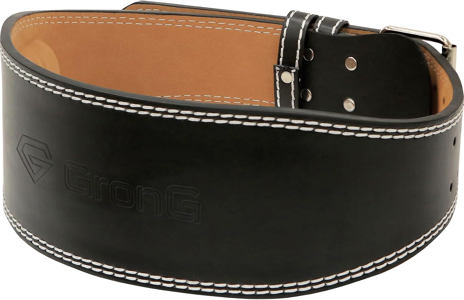 Amazon | グロング GronG トレーニングベルト レギュラータイプ パワーベルト 筋トレ リフティングベルト 牛革製 | GronG(グロング) | トレーニングベルト