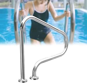 Amazon.com: Pool Railing, 304 Stainless Steel Pool Stair Handrail, Easy ...