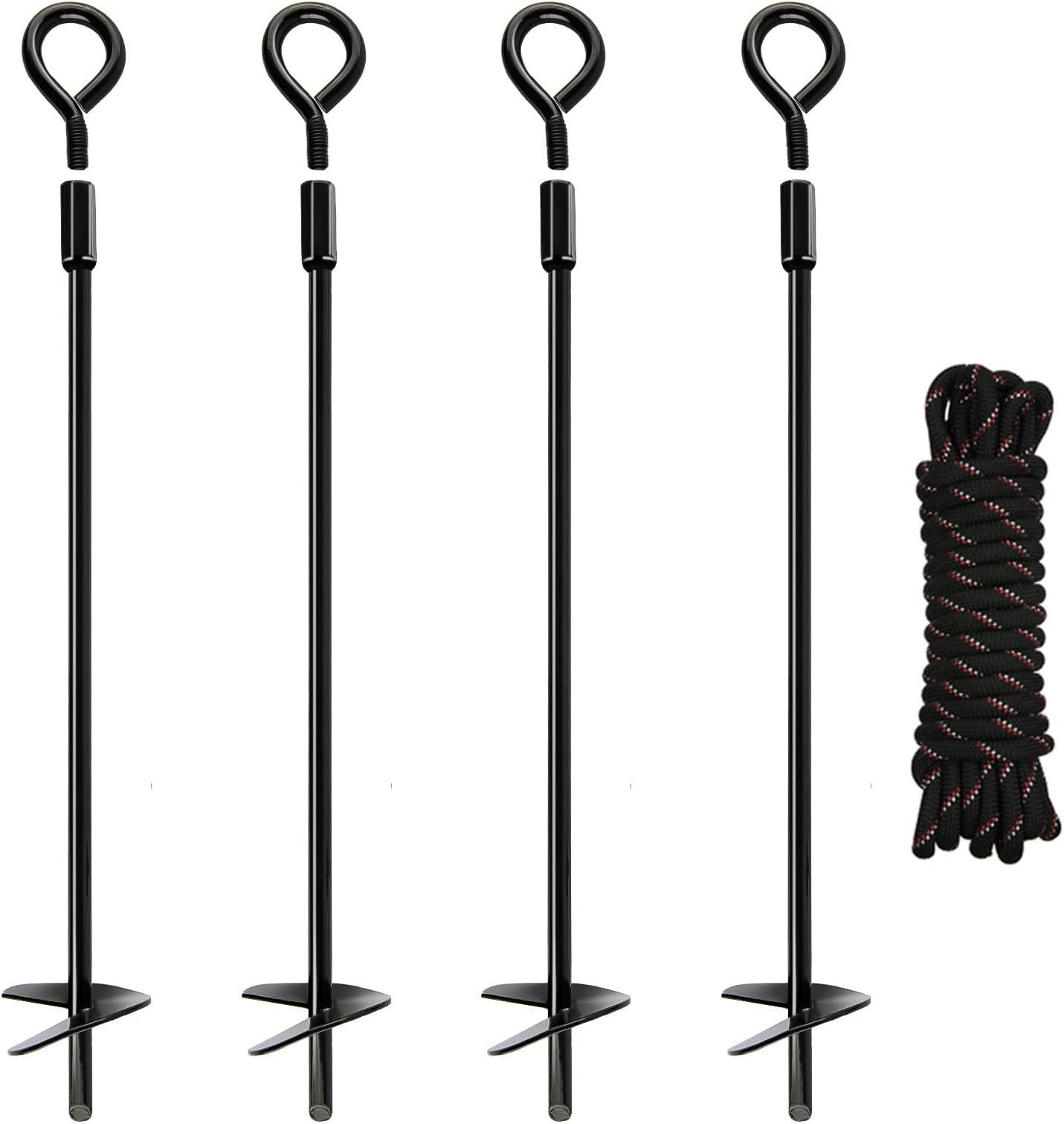 Amazon.com : FEED GARDEN 18 Inch Ground Anchor 4 Pack 12mm Diameter ...
