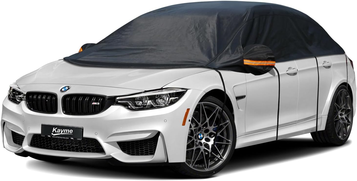 CaiTang Housse Extérieure pour Auto, Demi Bâche de Protection ...