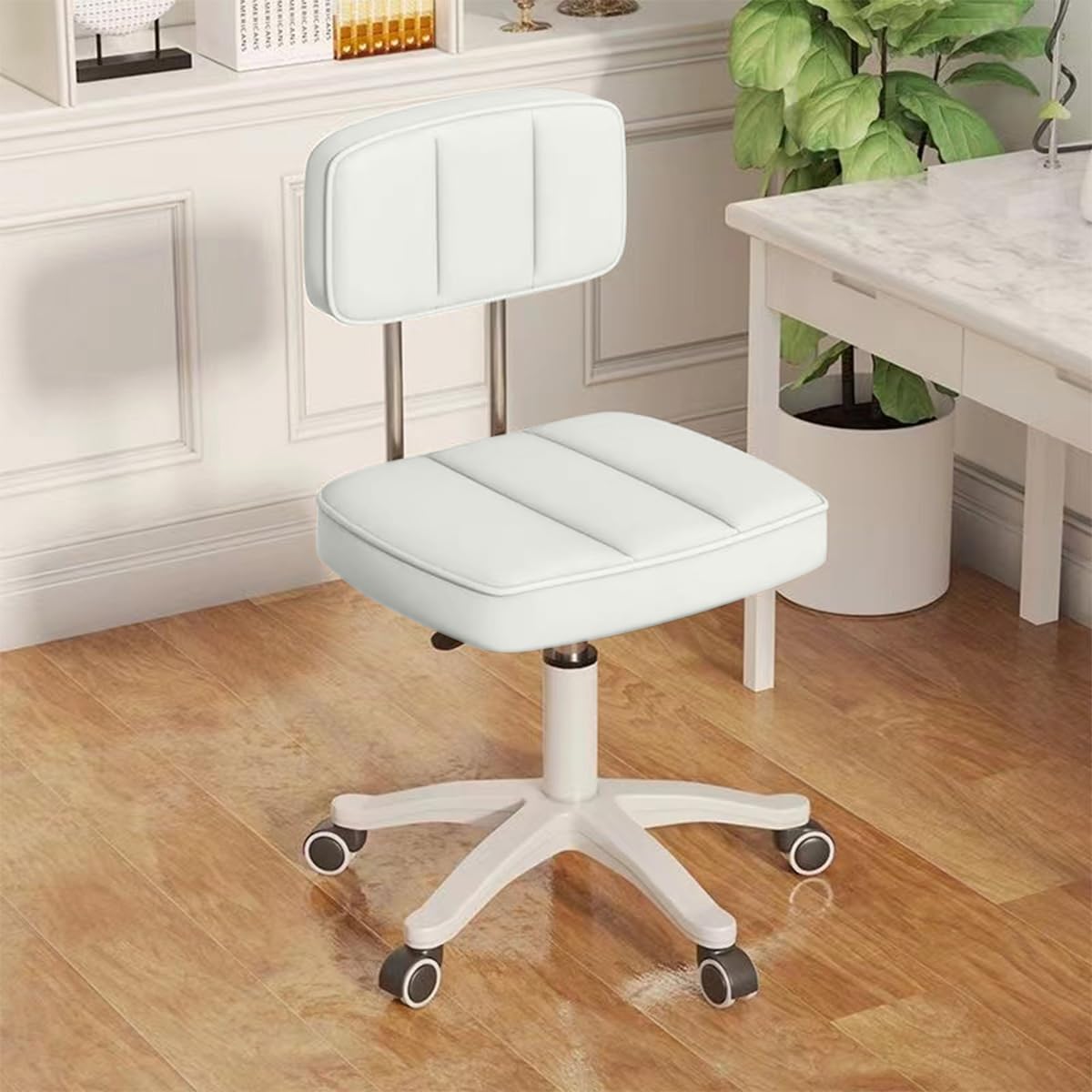 Adjustable Drafting Swivel Chair Home Office Chair Armless, Office Desk ...